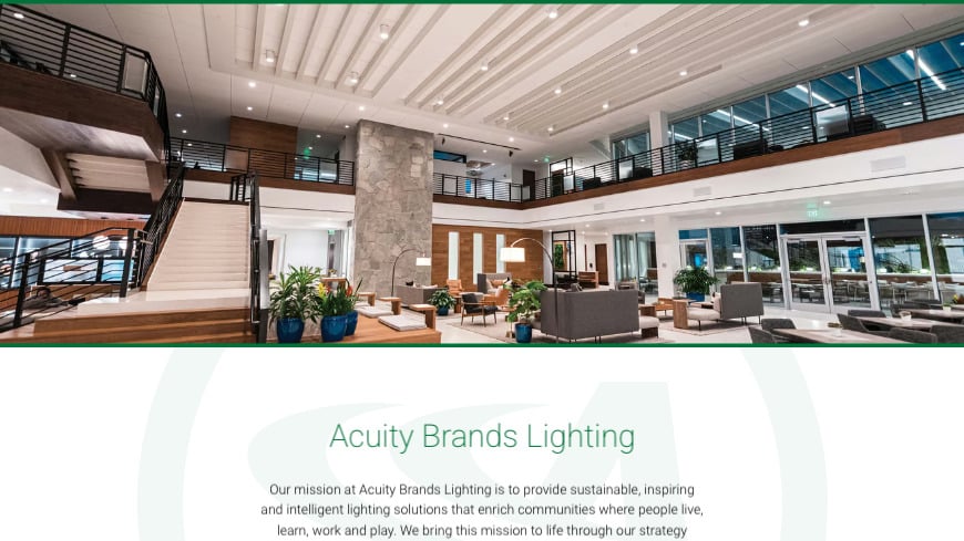 Acuity Inc - What We Do- Acuity Brands Lighting
