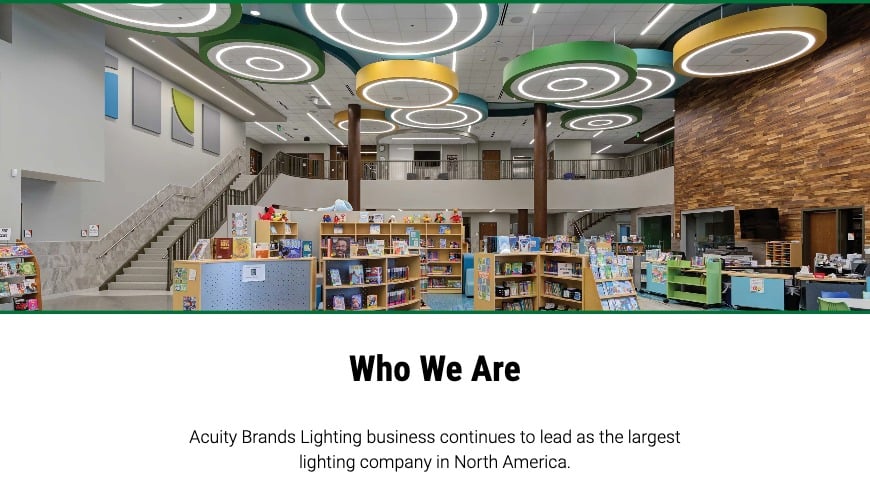 Acuity Brands Lighting - Who We Are