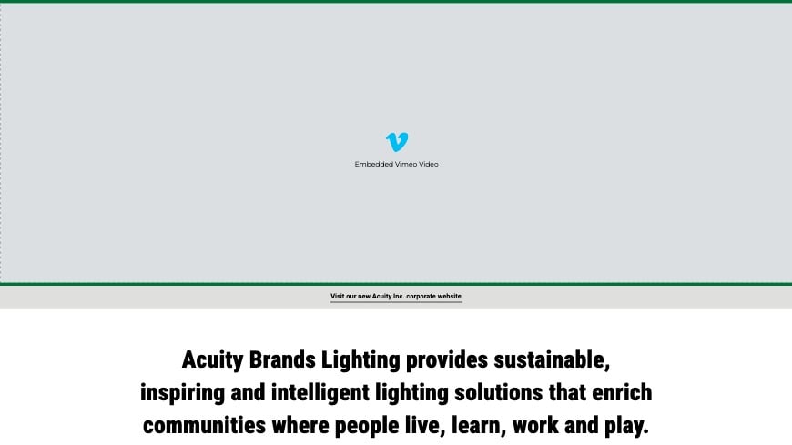 Acuity Brands Lighting - Home Page