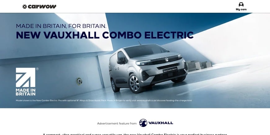 carwow | Vauxhall Combo Electric