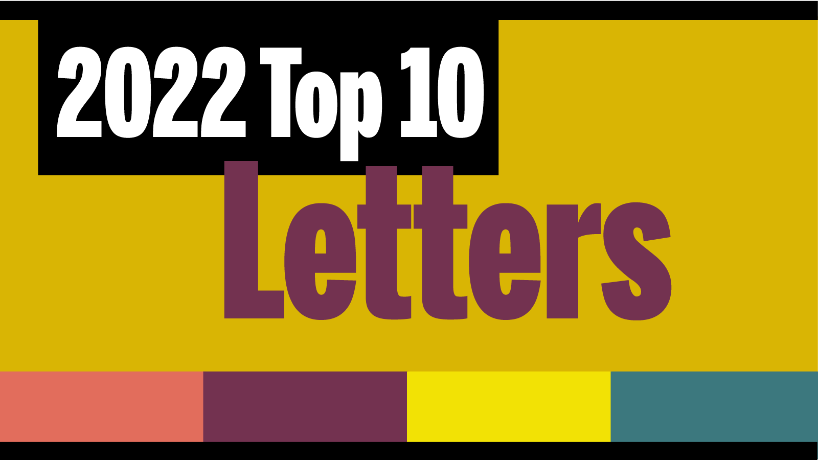2022 top 10 letters 2022 Boston Globe Opinion Top 10 letters