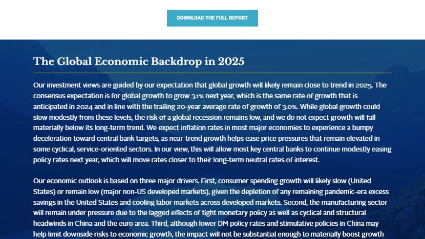 2025 Outlook - Client Website