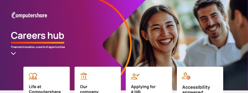 Careers Hub Brand refresh mock up