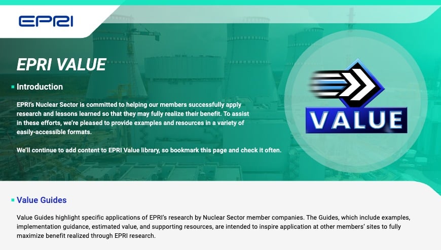 EPRI Nuclear Value
