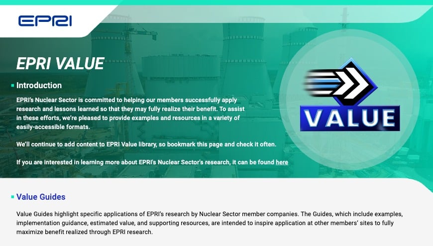 EPRI Nuclear Value