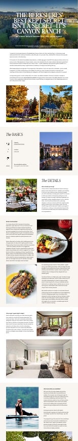 Canyon Ranch Lenox Review Canyon Ranch Lenox Review - PureWow