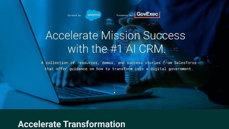 Salesforce_Microsite_Accelerate Mission Impact with AI + Data + CRM