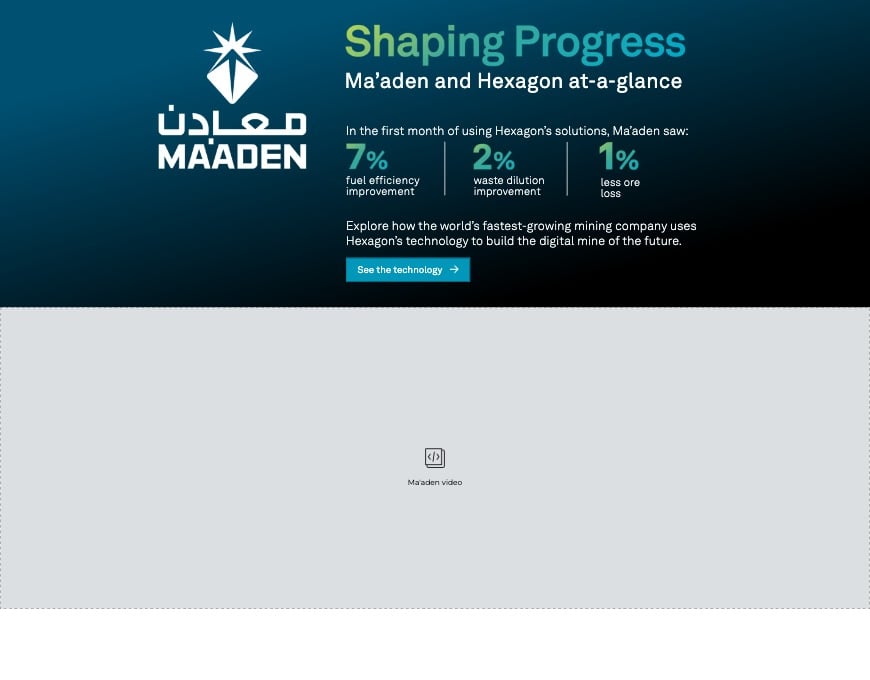 Ma'aden Shaping Progress with Ma'aden