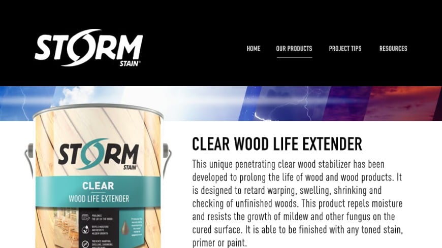 Product Page 11024 Storm Stains + Sealers, storm system, wood stain ...