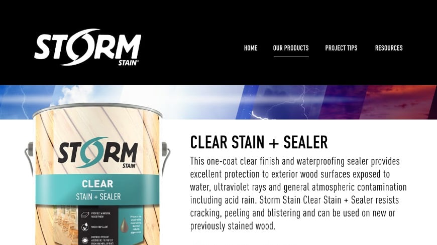 Product Page 10040 Storm Stains + Sealers, storm system, wood stain ...