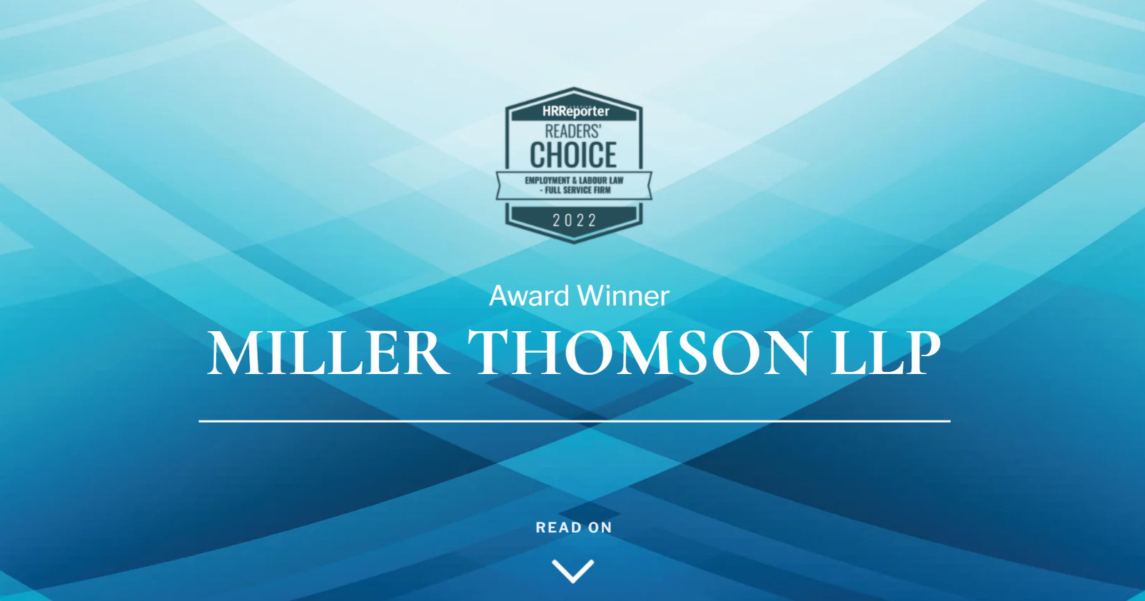 CHRRW Readers’ Choice 2022-MILLER THOMSON LLP CHRRW Readers’ Choice ...
