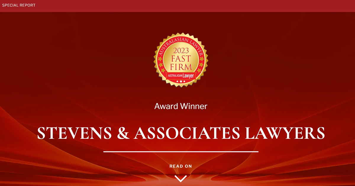 AL Fast Firms 2023 - Stevens & Associates Lawyers AL Fast Firms 2023 ...