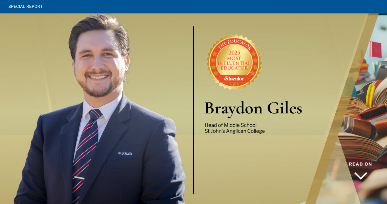 TE Hot List 2025 - Braydon Giles TE Most Influential Educators 2025 ...