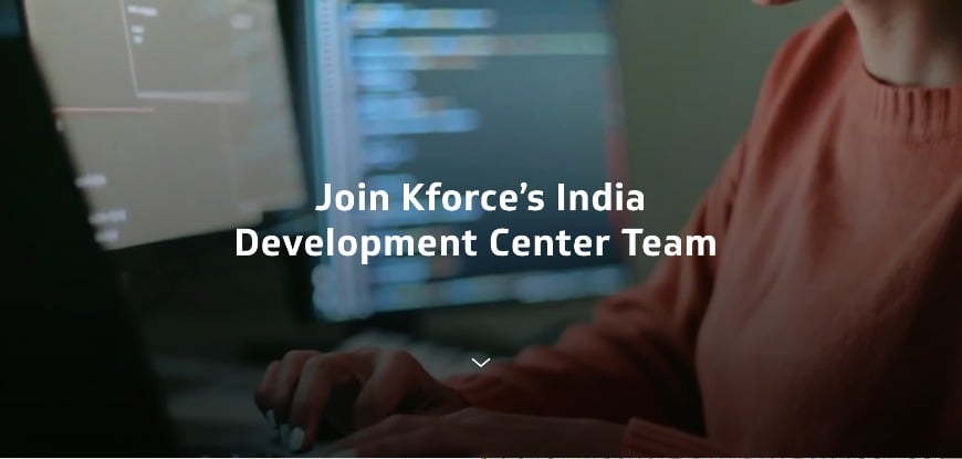 Join India Development Center Team Join Kforce's India Development Center Team