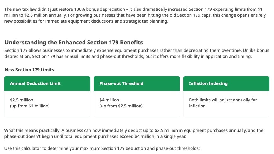 TOP - OBBB - Section 179 Limit Doubles to $2.5 Million Copy Copy