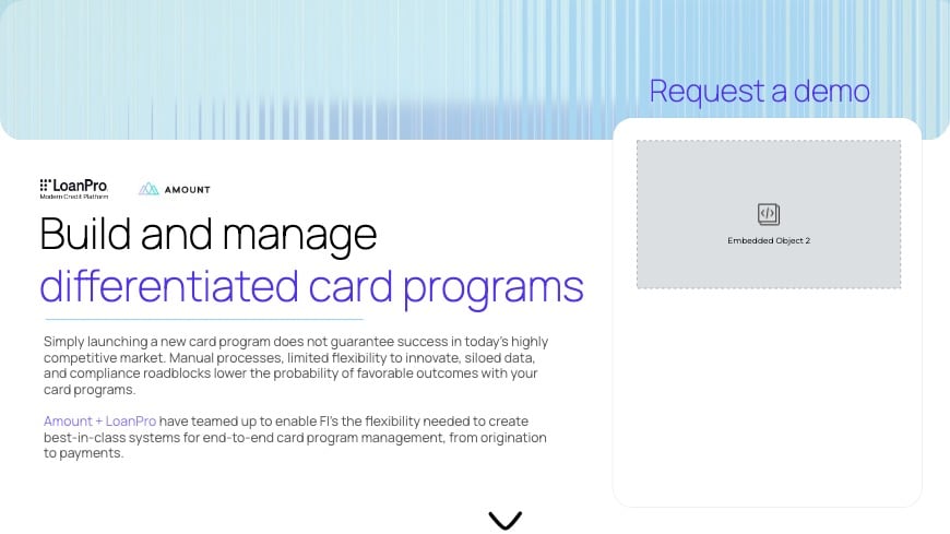 LoanPro + Amount: Combining best-in-class systems for card program ...