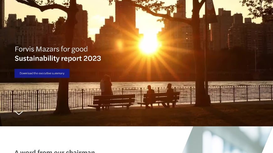 Sustainability report 2023 Forvis Mazars - Sustainability report 2023