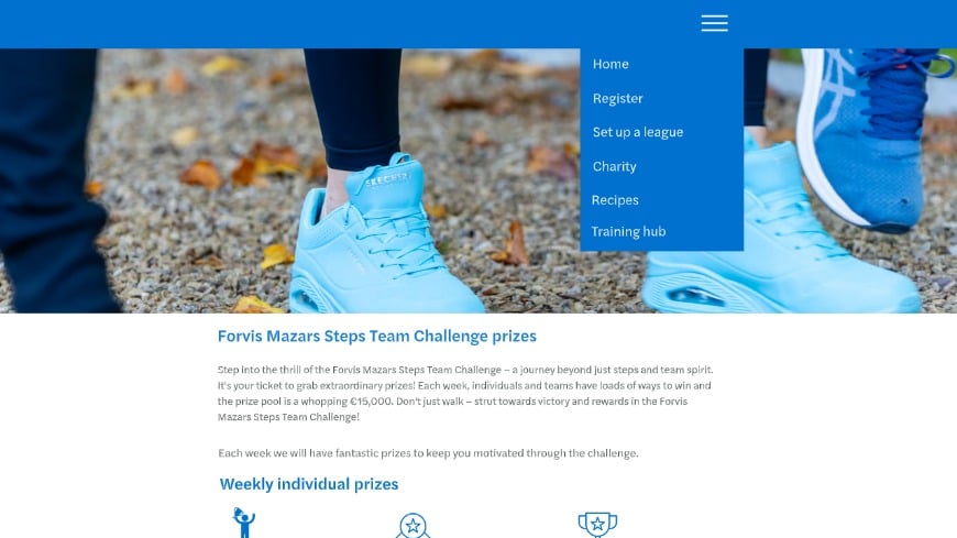 Prizes - Steps Team challenge - Rebrand 2024
