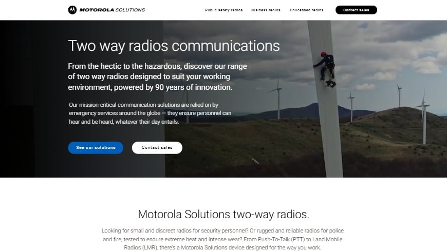 Motorola Solutions Motorola Solutions two-way radios for public safety ...