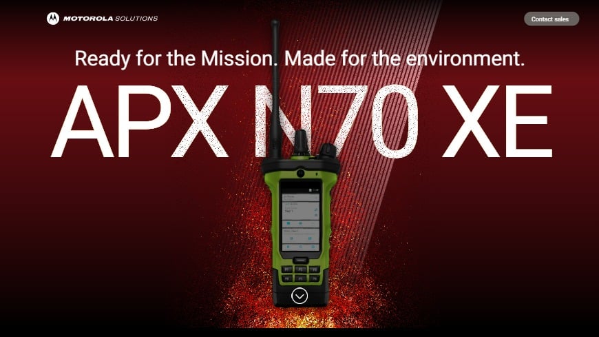Product Launch | Introducing the APX-N70XE-radio Motorola APX N70 XE P25 Smart Radio for ...