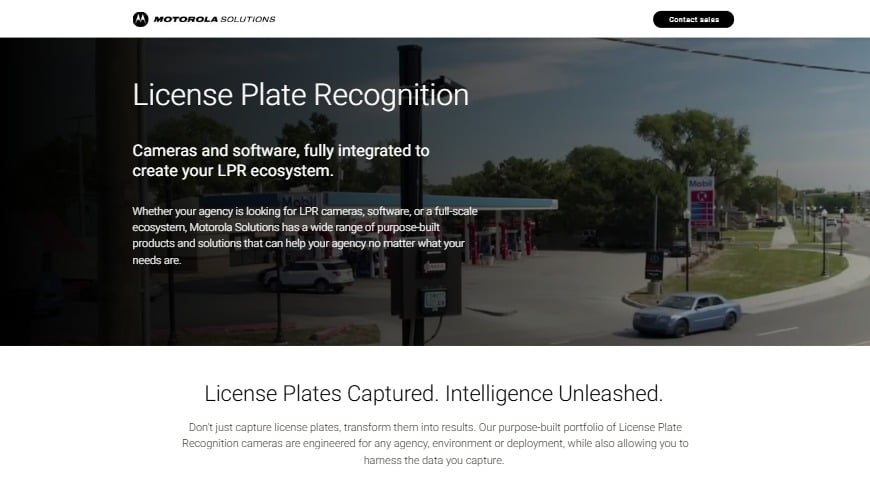 LPR Expansion Motorola Solutions: License Plate Recognition & Public ...