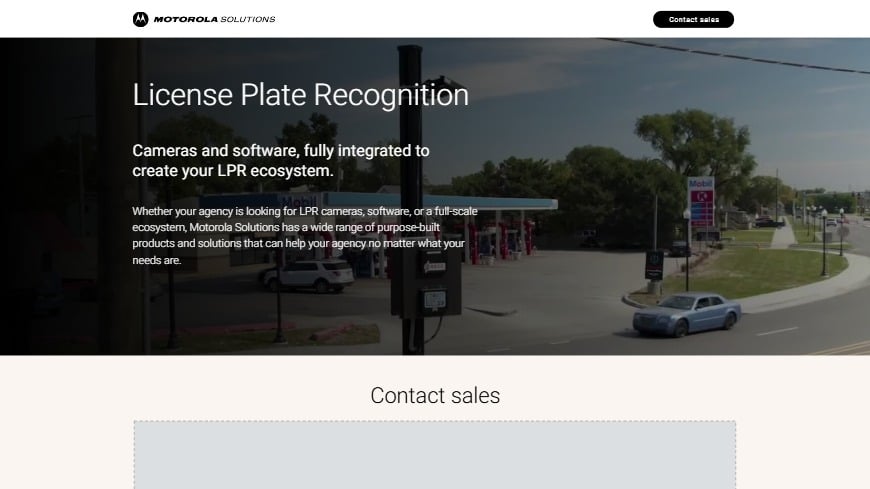 LPR Expansion Motorola Solutions: License Plate Recognition & Public ...