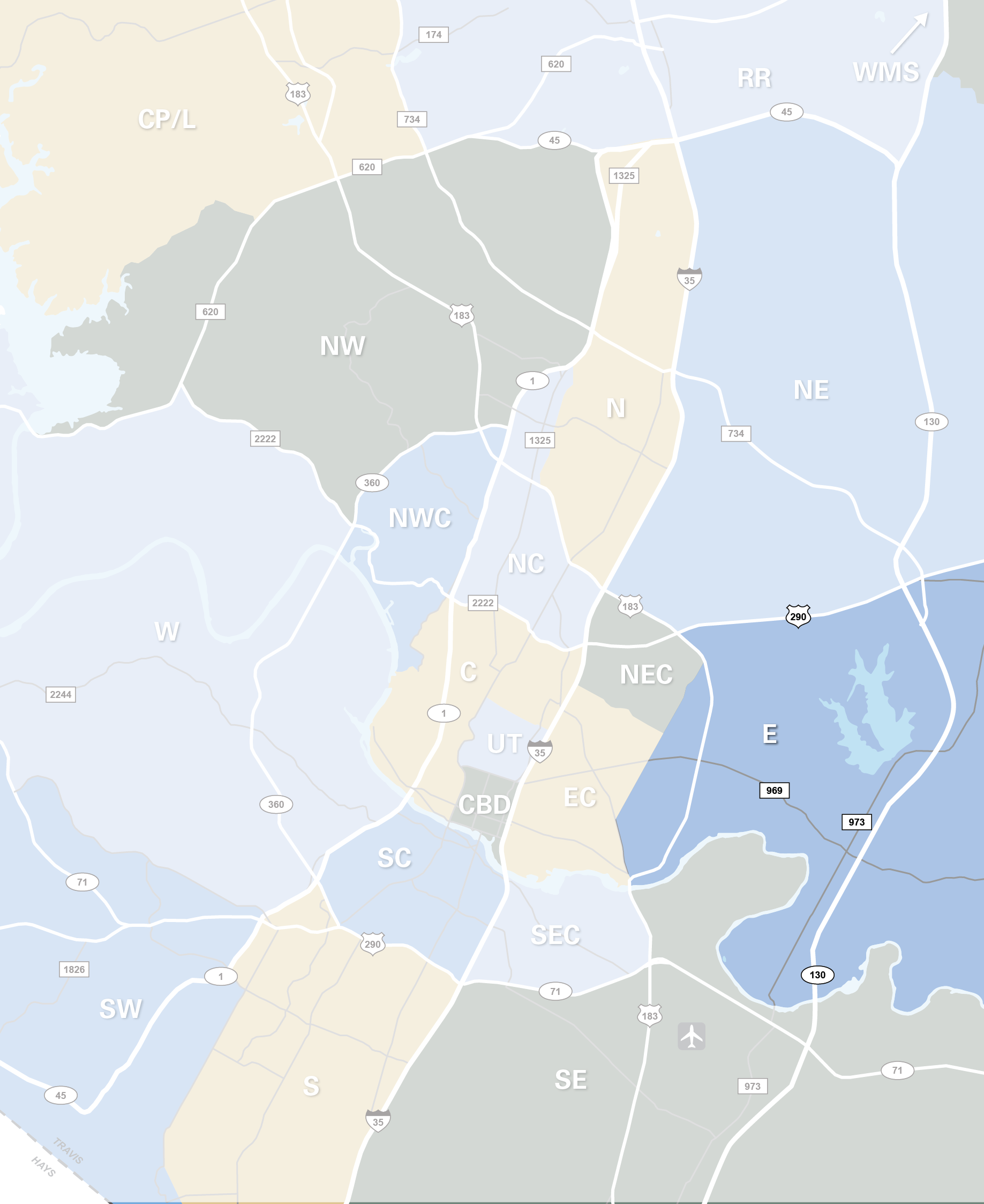 Central Texas At A Glance