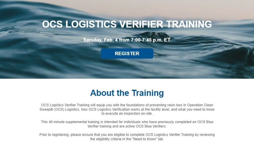 OCS Logistics Verifier Training