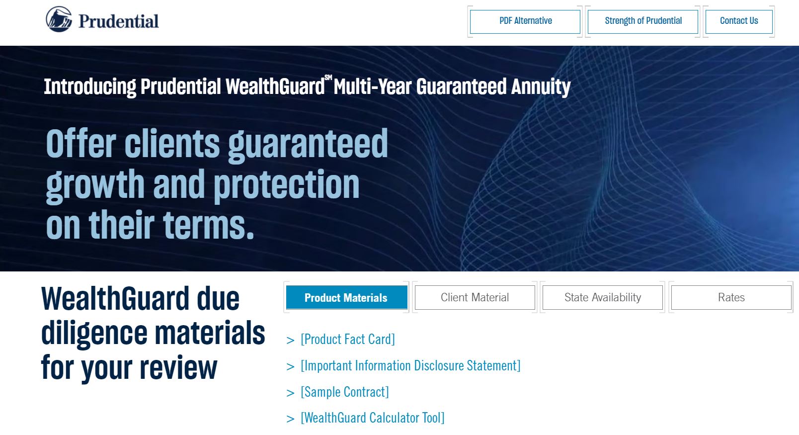 MYGA Due Diligence Prudential, MYGA, WealthGuard, Multi-Year, Annuity