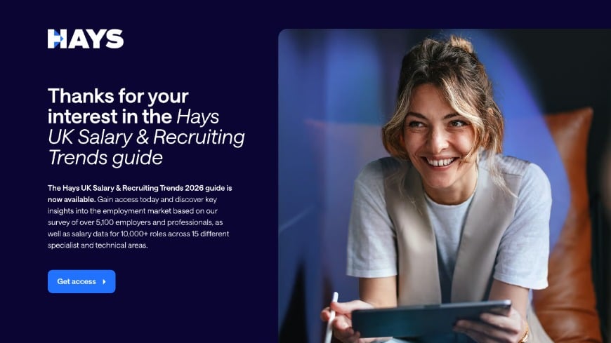 Hays Salary Guide 2026 Redirect Page