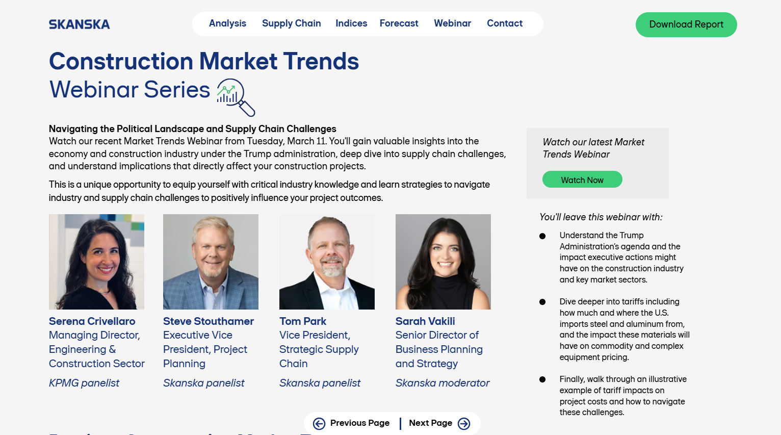 Winter 2025 Market Trends Webinar Fall 2024 Summer Construction Market ...