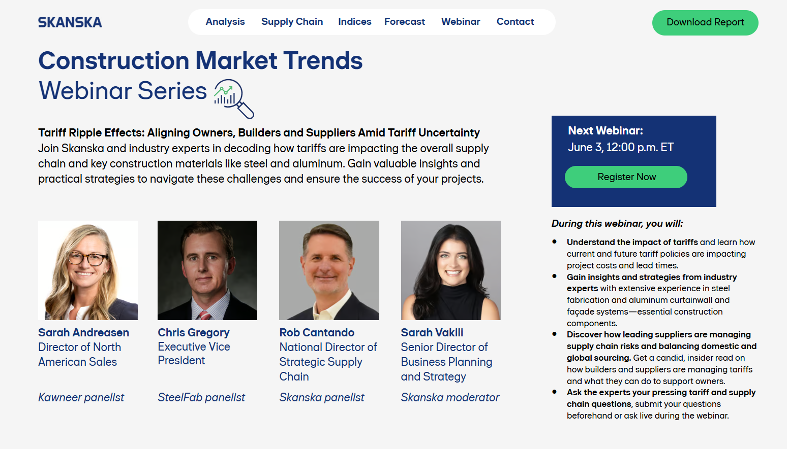 Spring 2025 Market Trends Webinar Construction Market Trends Webinar
