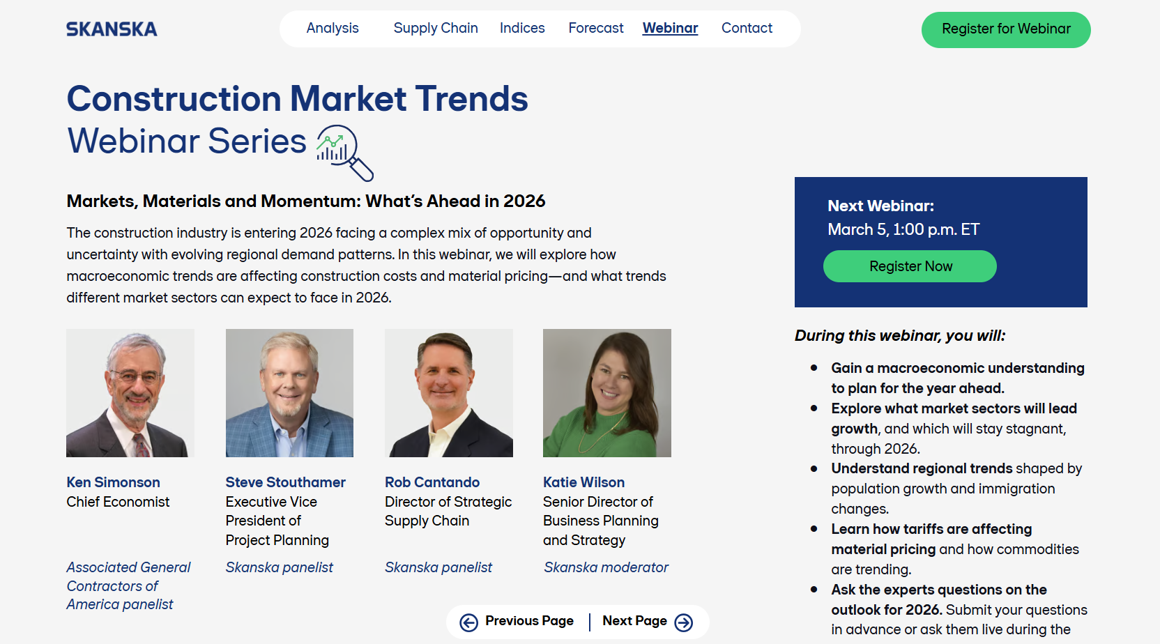 Winter 2026 Market Trends Webinar Construction Market Trends Webinar