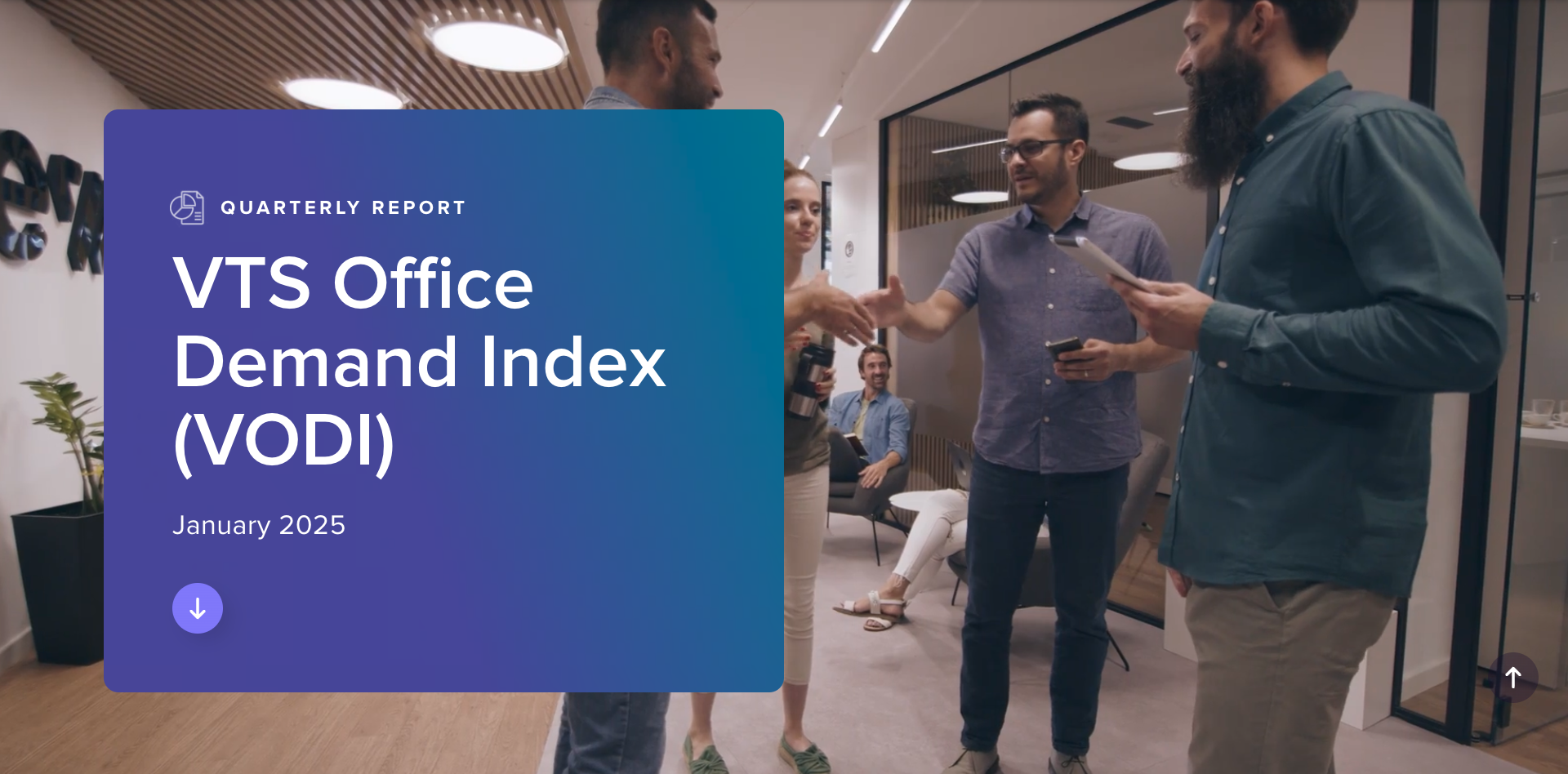 The January 2025 VTS Office Demand Index Report CRE market data, commercial real estate trends ...