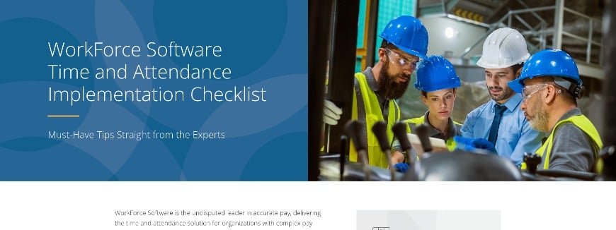 NA - WorkForce Software Time and Attendance Implementation Checklist